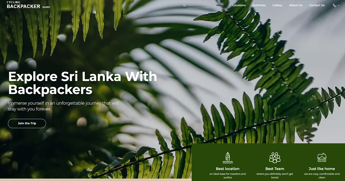 Cycling Backpacker Hostel Sri Lanka - Budget Accommodation for Backpackers